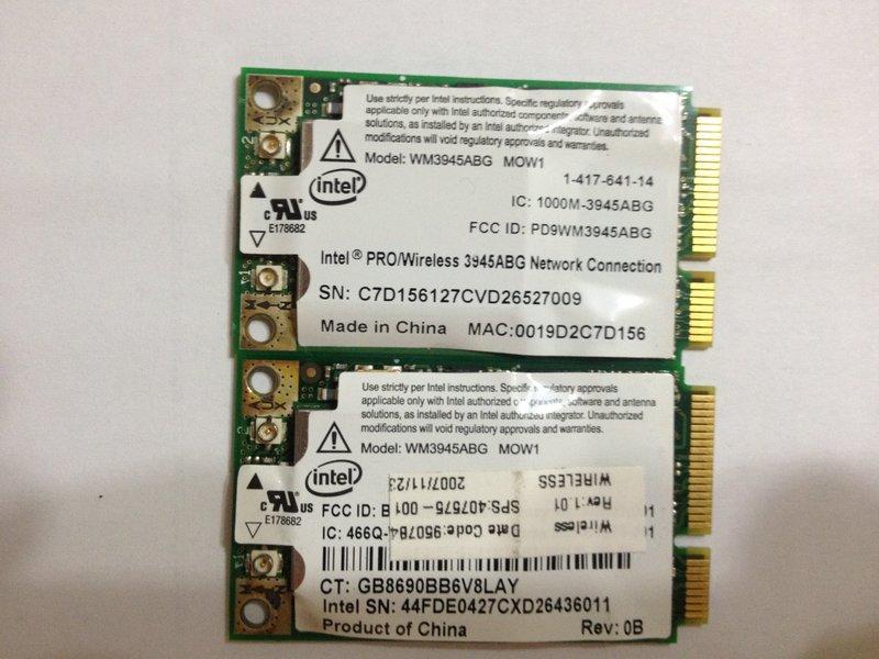筆電用 INTEL 3945ABG 4965AGN mini WiFi 無線網路卡 802.11abgn | 露天市集 | 全台最大的網路購物市集