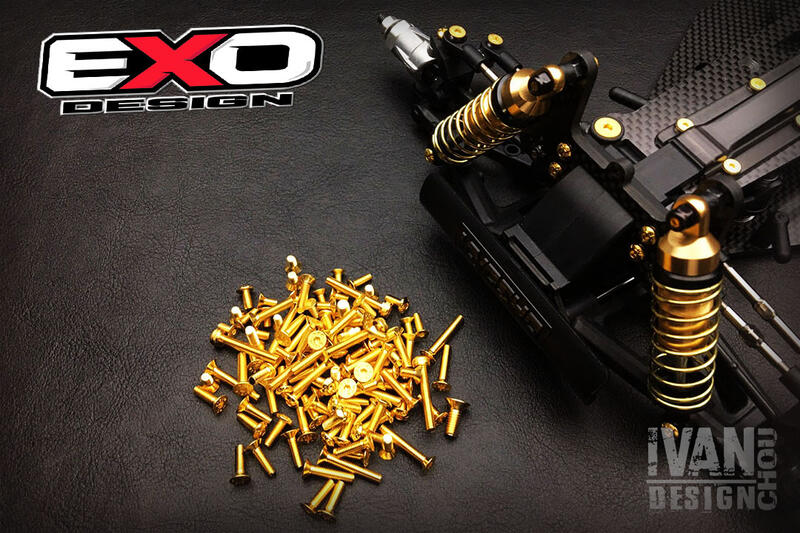 *EXO RC* (OTM016S-G) KYOSHO OPTIMA MID 黃金螺絲組(硬度12.9級) | 露天市集 | 全台最大的網路購物市集