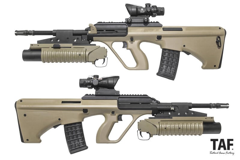 【TAF 客製槍售完】GHK AUG A2 GBB with M203榴彈發射器 (沙色 FDE 限量版) | 露天市集 | 全台最大的網路購物市集