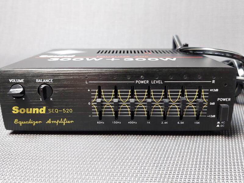 現貨 台灣製 SOUND SEQ-520 EQ音質等化器 擴大機 (交流110V及直流12V兩用),售出下架 | 露天市集 | 全台最大的網路購物市集