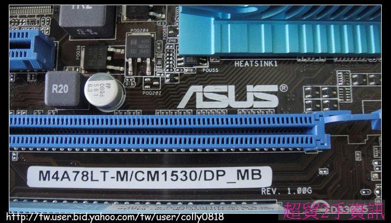 超貿2手資訊 ASUS M4A78LT-M/CM1530/DP_MB/DDR3/PCI-E/SATA/AM3-保固1個月 | 露天市集 | 全 ...