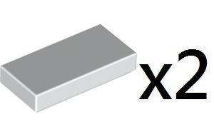 LEGO White Flat Tile 1x2 樂高白色 平板平滑片 兩個 306901 | 露天拍賣