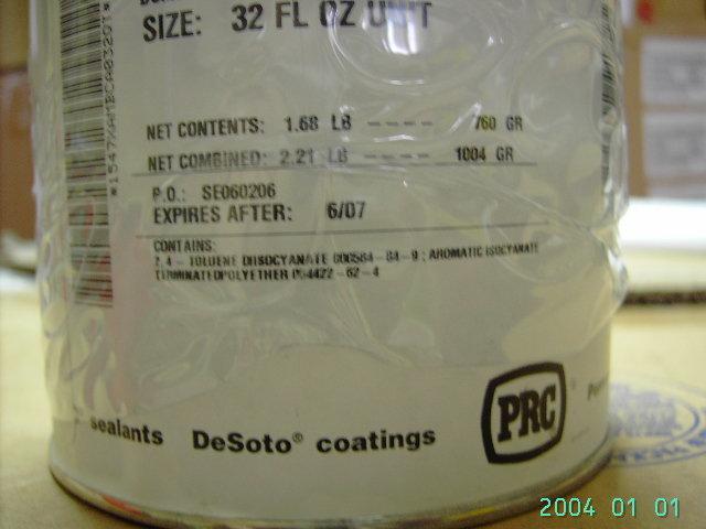 高性能耐熱密封材料-PU膠 PR-1547 PRC-Desoto 黃褐色(琥珀色) 未拆 | 露天市集 | 全台最大的網路購物市集