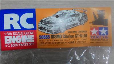 【TAMIYA 50665】1/8 NISSAN NISMO CLARION GT-R LM 95年塗裝 透明軟殼送噴漆 | 露天拍賣