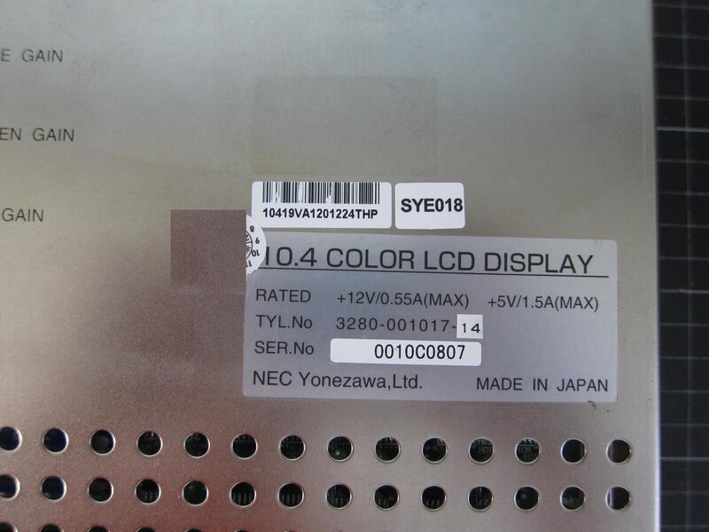 NEC 10.4 Color LCD display 3280-001017-14 (TEL P8XL prober) | 露天市集 | 全台 ...