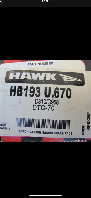 HAWK DTC-70 來令片HB193 U.670 GTR R35 R8 | 露天市集 | 全台最大的網路購物市集