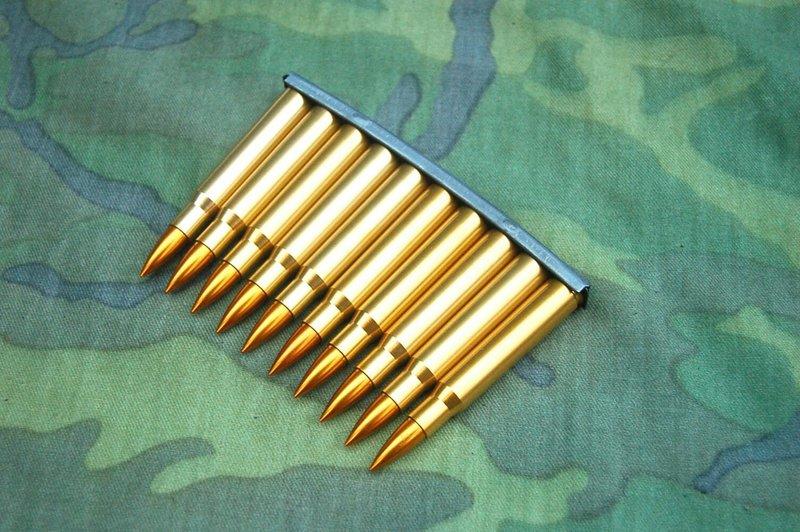 【OB工作室】-M1903春田步槍(美造.30)用7.62*63假彈含莢條10發裝M1903,M1919A3,M1 | 露天市集 | 全台最大 ...