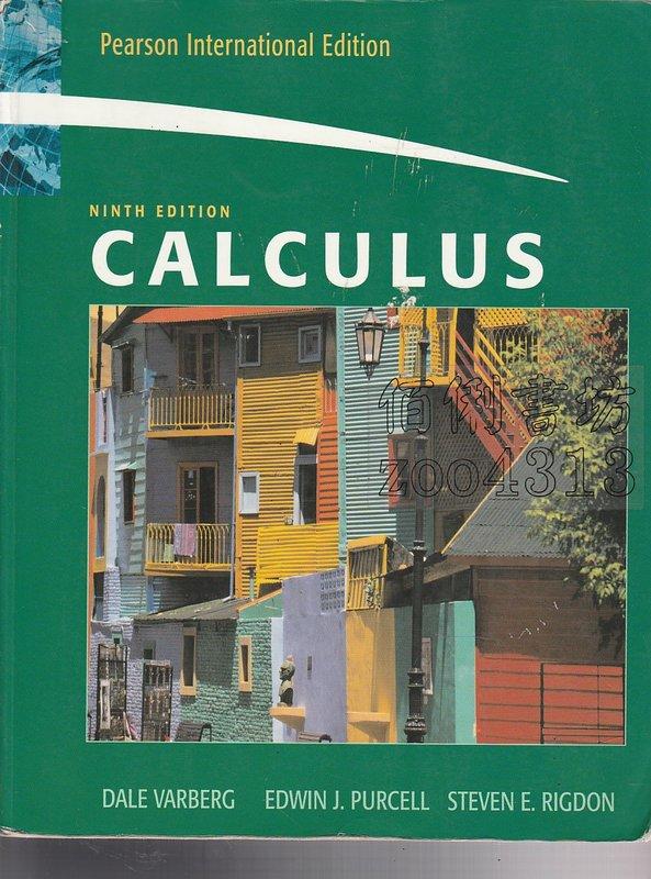 佰俐《Calculus 9e》2007 Varberg.Purcell Pearson ISBN:0131293311 | 露天市集 | 全台 ...