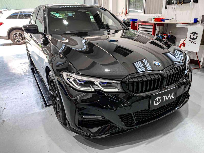 台灣之光※》全新 BMW G20 G21 改裝M-Performance樣式 亮黑 前下巴 320 330 340 | 露天市集 | 全台最大的網路購物市集
