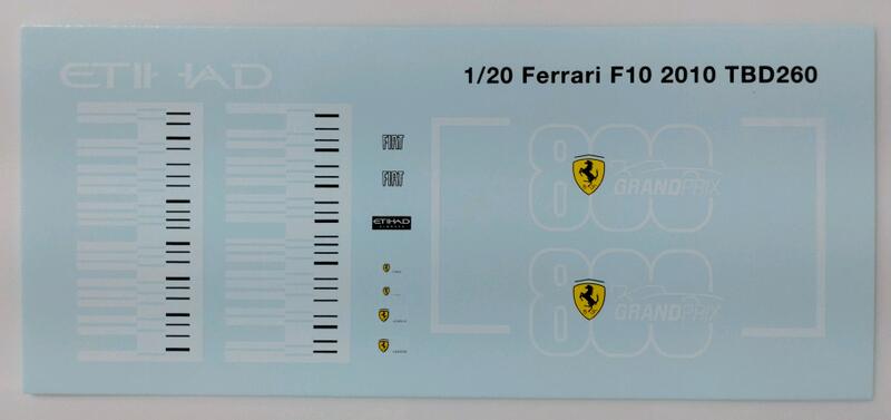TBD260 1/20 Ferrari F10 2010 Barcode & 800 Grand Prix F1 | 露天市集 | 全台最大的 ...