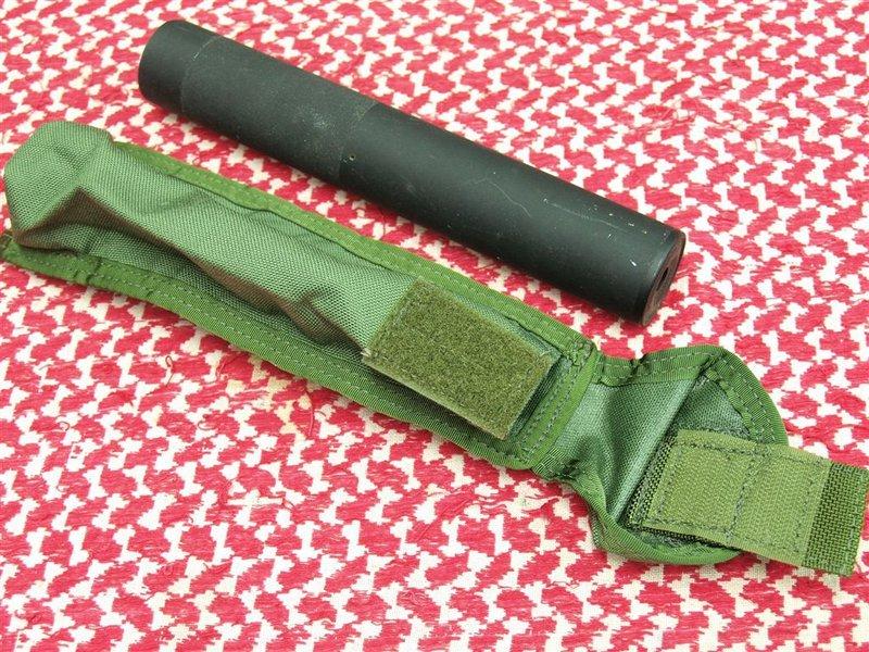 LONDON BRIDGE TRADING CO.製 LBT 早期版 1195N MOLLE M127信號彈 滅音 消音器 攜行袋 軍綠色 ...