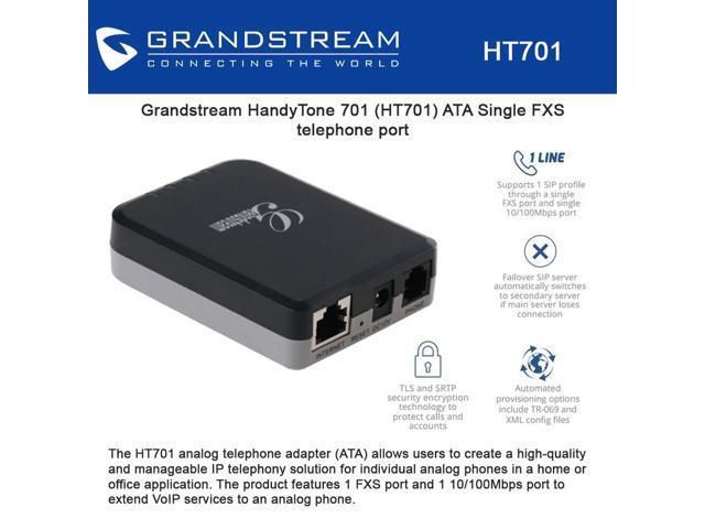 Grandstream HT701 VoIP SIP ATA 語音閘道器 IP網路電話機 PAP2T-NA HT801 | 露天市集 | 全台 ...