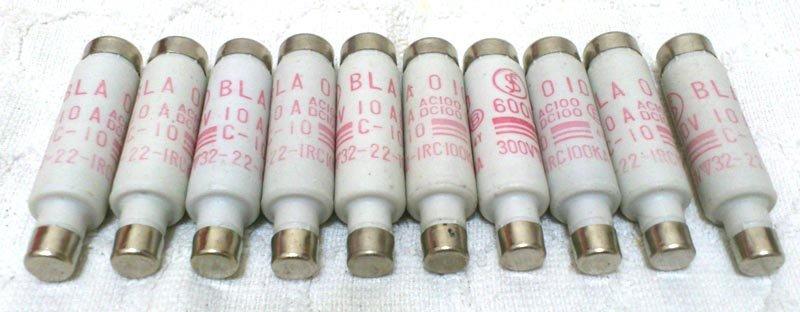 栓型 栓形 陶瓷 環型 保險絲 熔斷體 熔絲 10A 600V Fuse | 露天市集 | 全台最大的網路購物市集