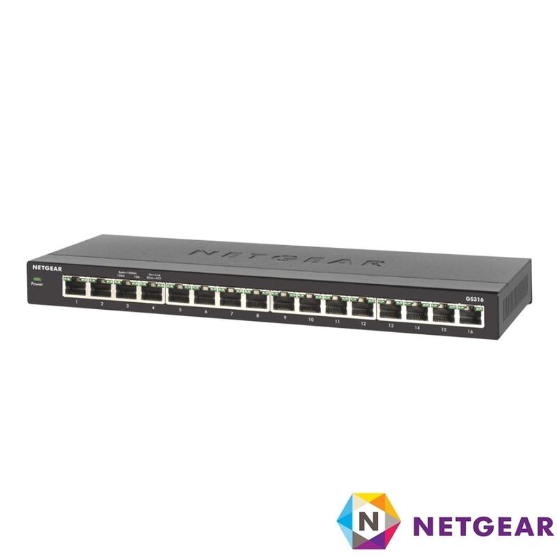 Netgear GS316 薄型 - 16埠 1000M GIGA Ethernet Switch 高速交換式集線器 | 露天市集 | 全台最 ...