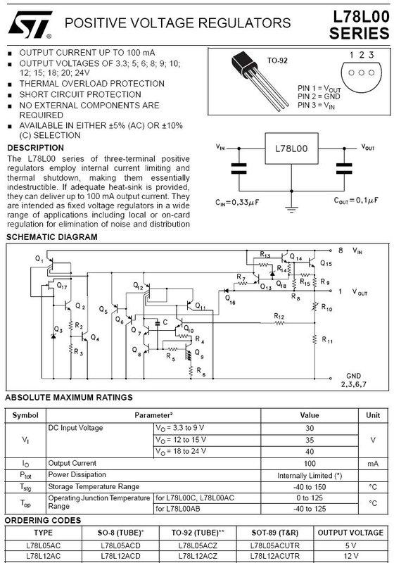 ST L78L05ACZ TO-92 +5V 0.1A ±4% (Voltage Regulators IC) | 露天市集 | 全台最大的網路購物市集