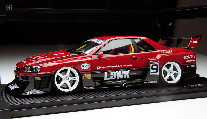 LB SuperSilhouette SKYLINE GTR R34 微NG 1/18 IG model | 露天市集 | 全台最大的網路購物市集