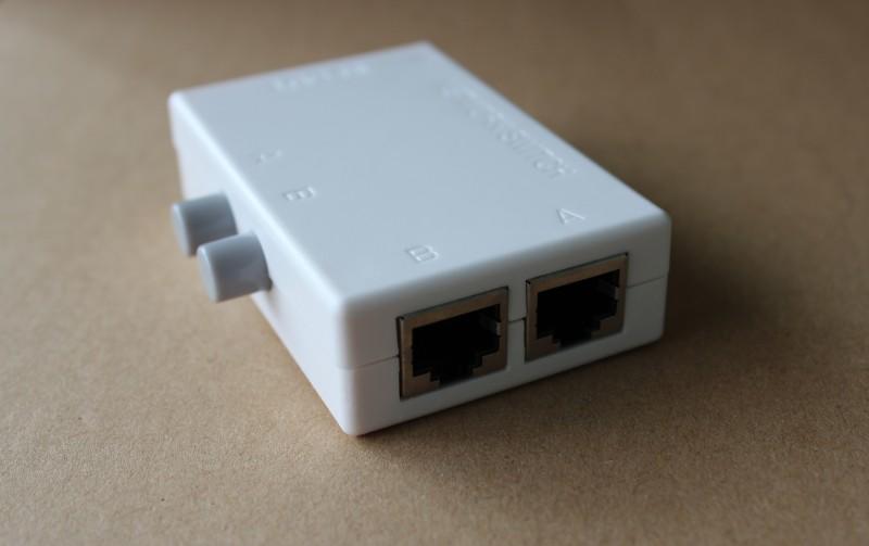 RJ45 2切1 網路切換器/轉換器 手動switch 二進一出 乙太網路切換 | 露天市集 | 全台最大的網路購物市集